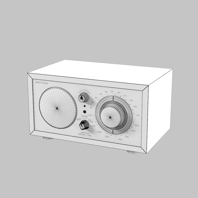 radio 3d model