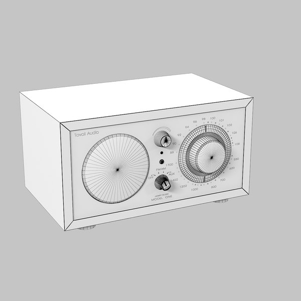 radio 3d model