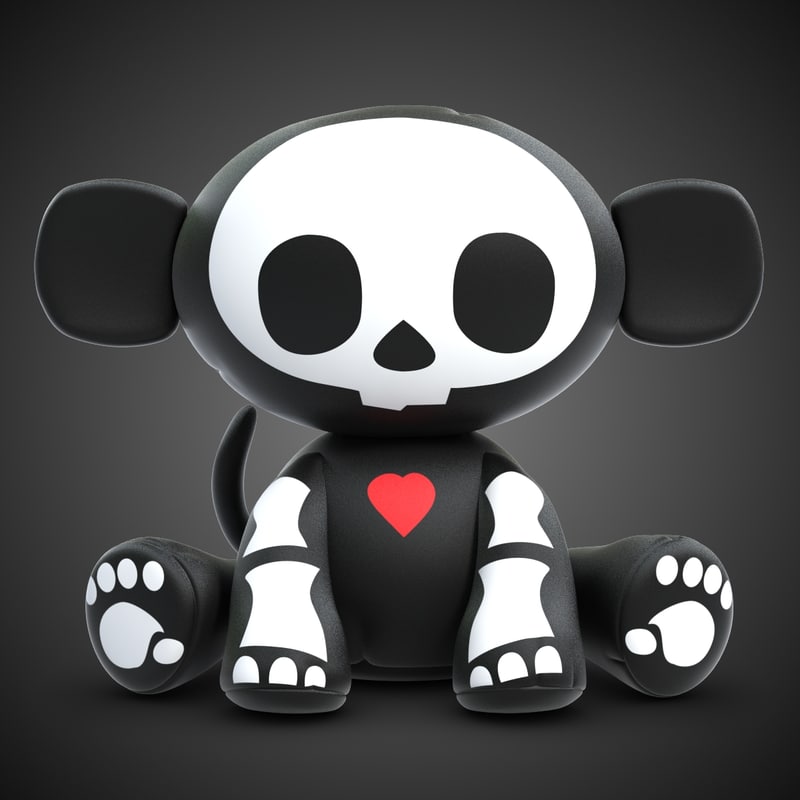 monkey animal skelanimal 3d max