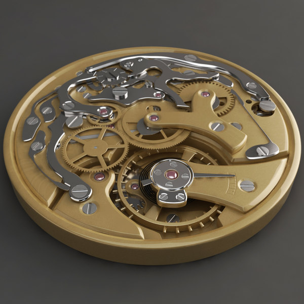 watch mechanism 3d model