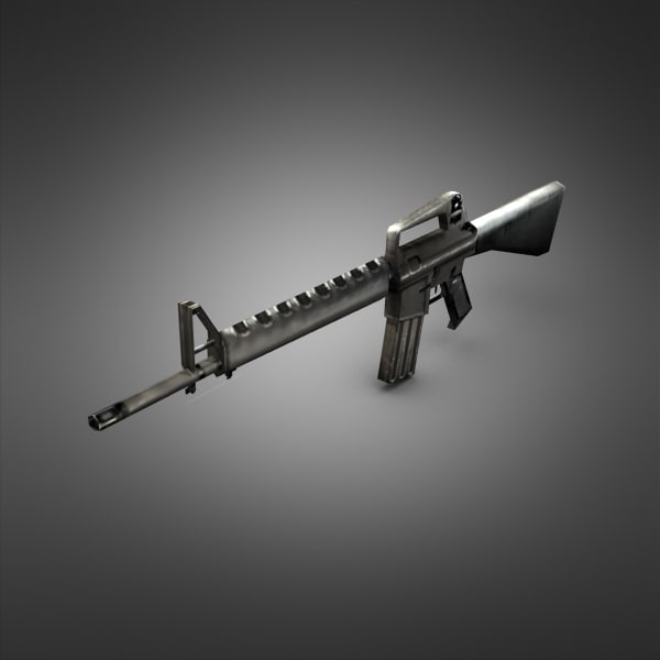 3d m16 rifle model