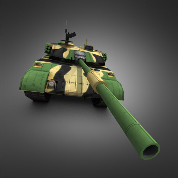 3d ztz96 type 96 tank model