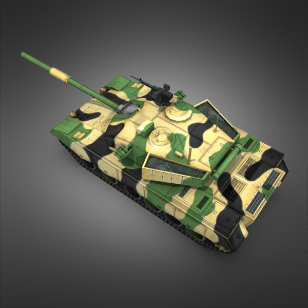 3d ztz96 type 96 tank model