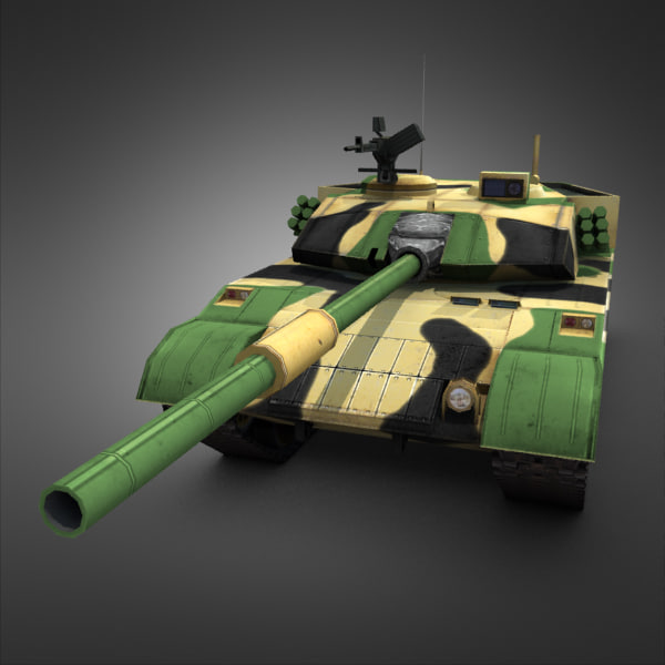 3d ztz96 type 96 tank model
