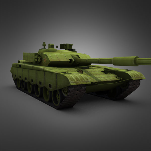 3d model ztz99 type 99 tank