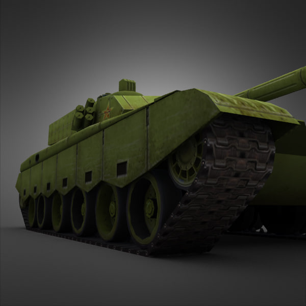 3d model ztz99 type 99 tank