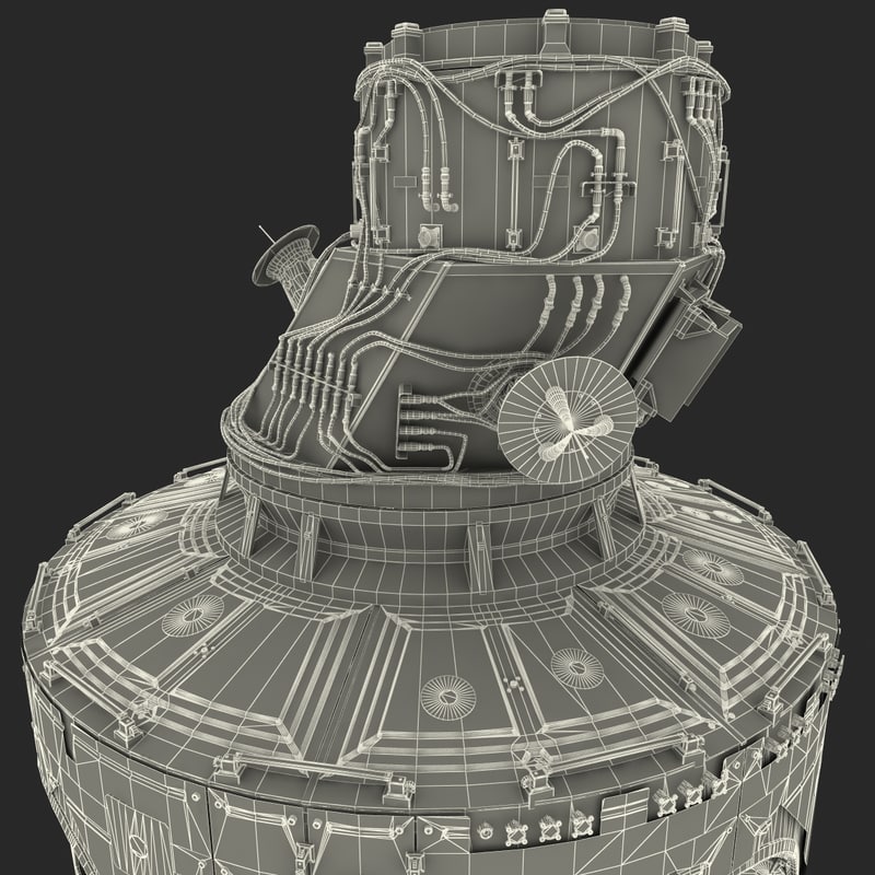 3d model of international space station unity