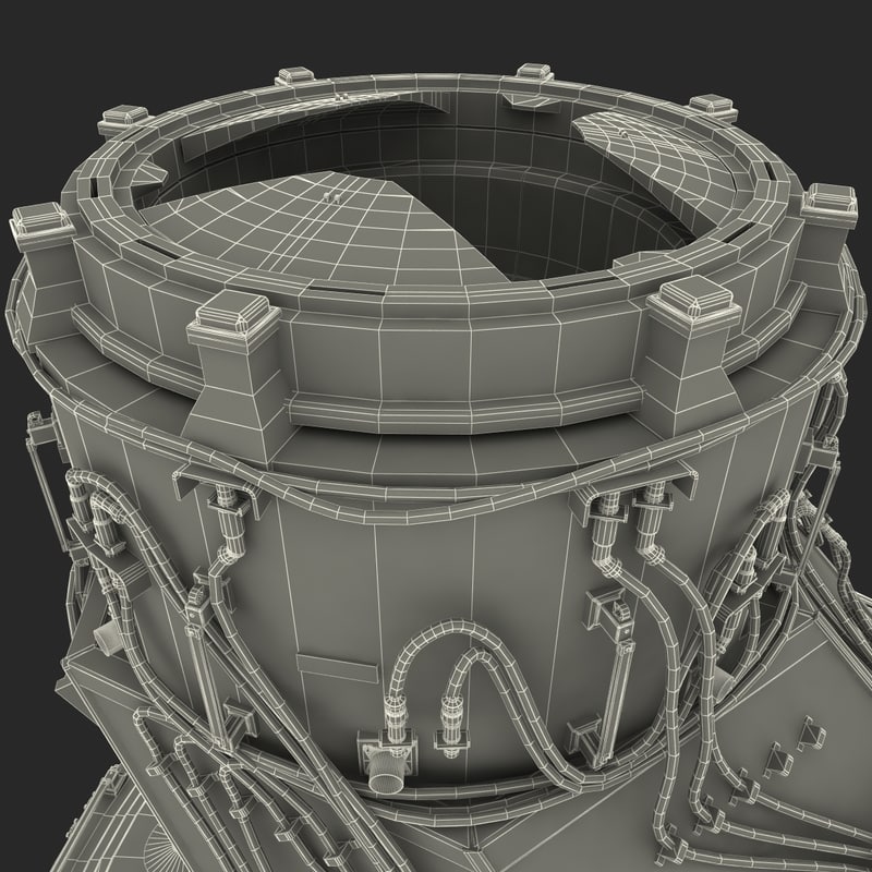 3d model of international space station unity