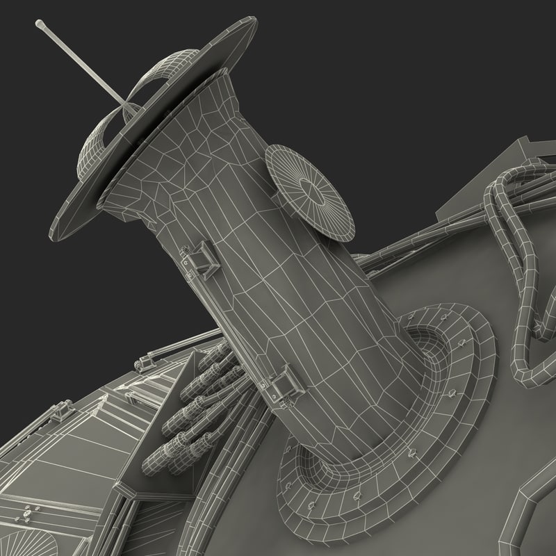 3d model of international space station unity