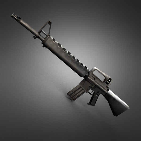 3d m16 rifle model