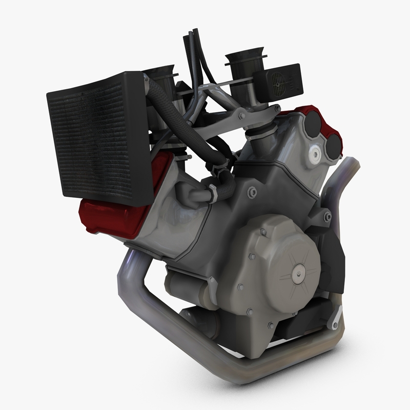 engine dorsoduro supermoto 3d model