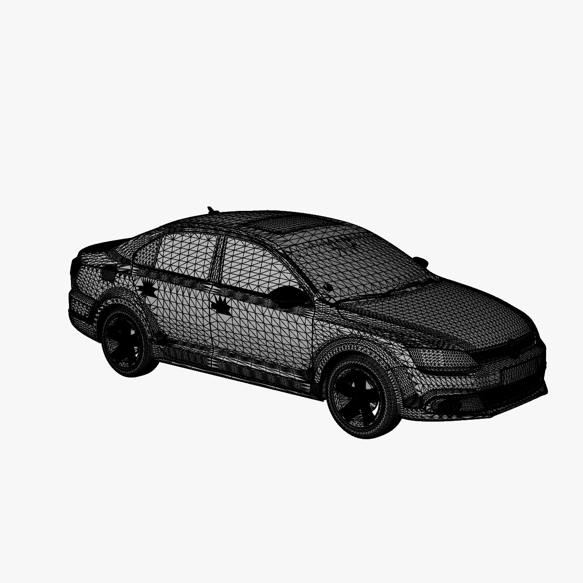 jetta 2012 3d model