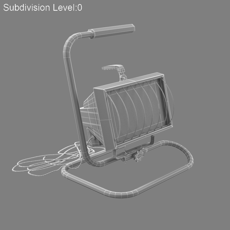 3d model small work light