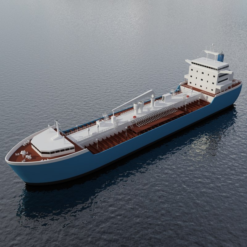 oil tanker ship 3d model