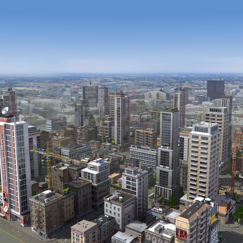 3d city buildings details 2012