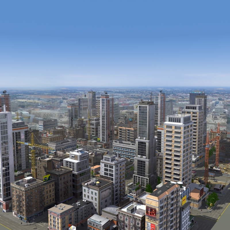 3d city buildings details 2012