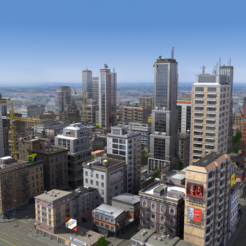 3d city buildings details 2012