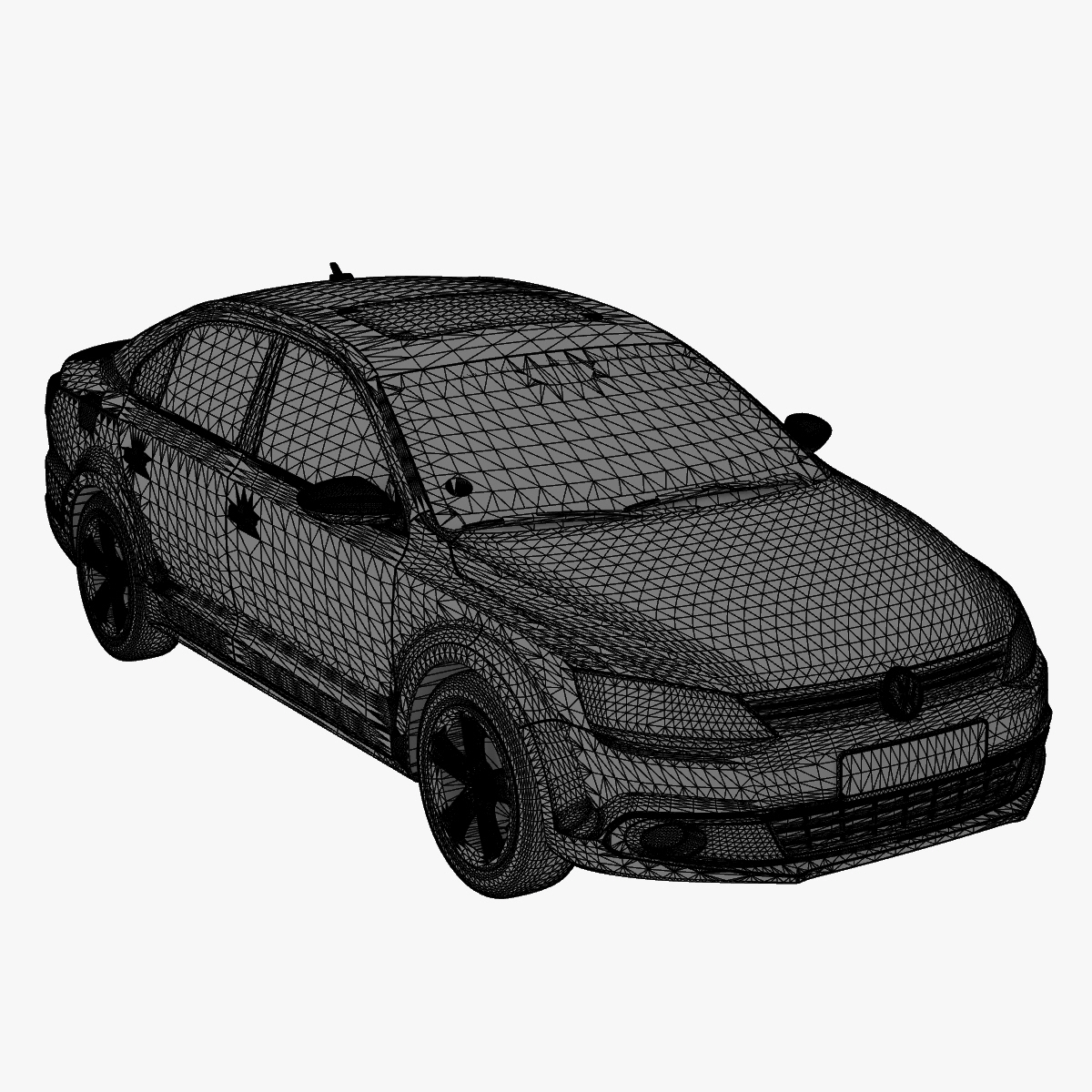 jetta 2012 3d model