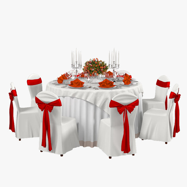 Wedding Table 3D Models for Download | TurboSquid