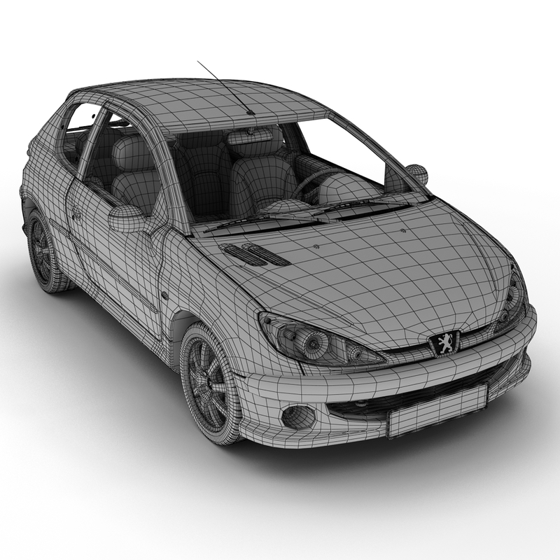 peugeot 206 6 3d model