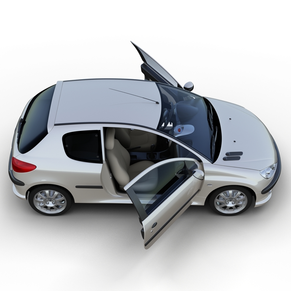 peugeot 206 6 3d model