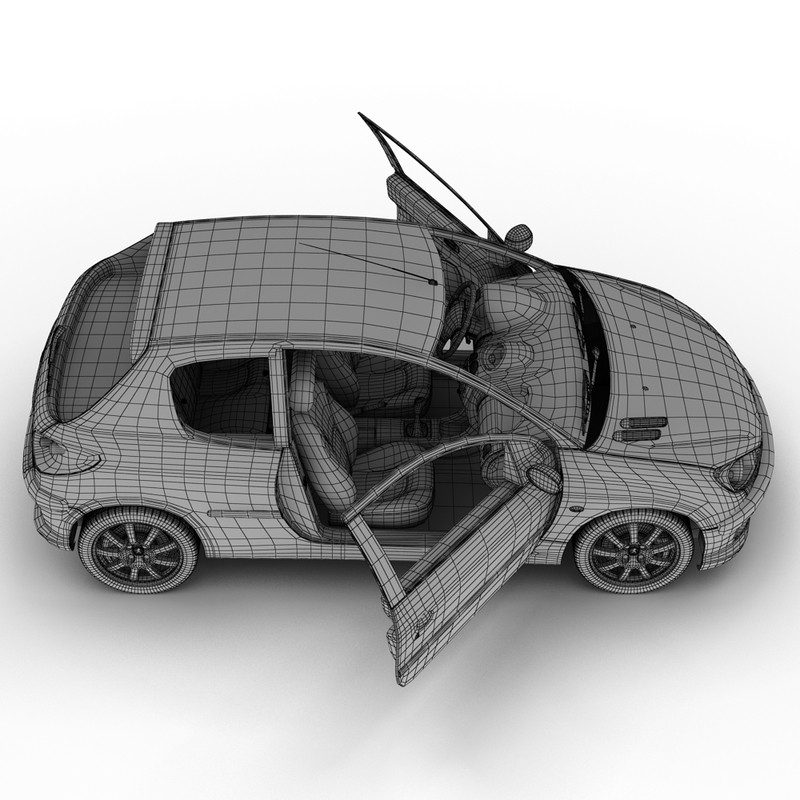 peugeot 206 6 3d model