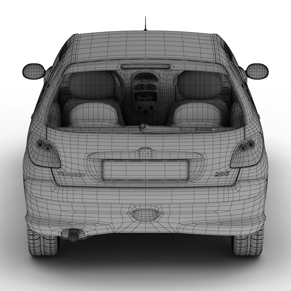 peugeot 206 6 3d model