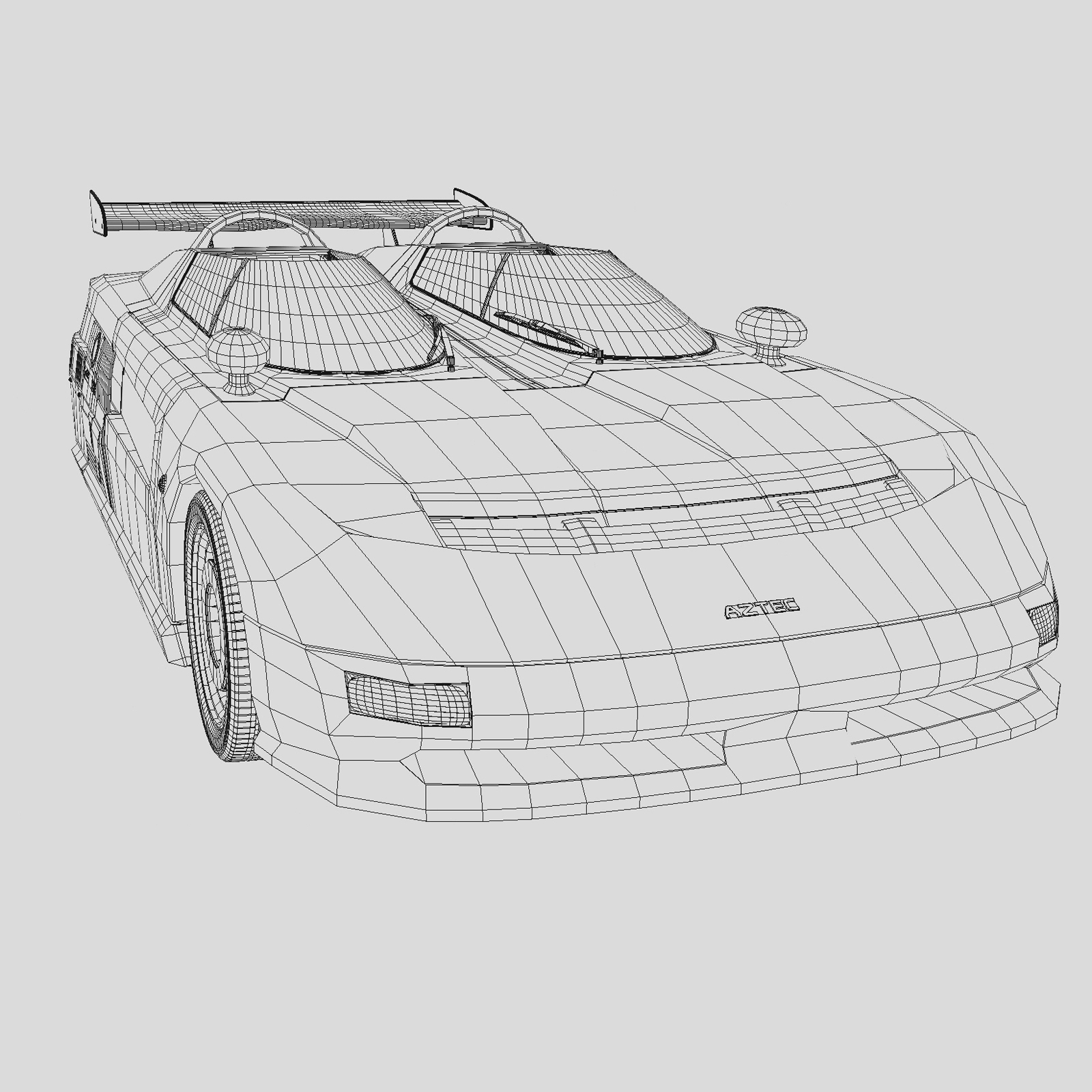 3ds photoreal concept car aztec