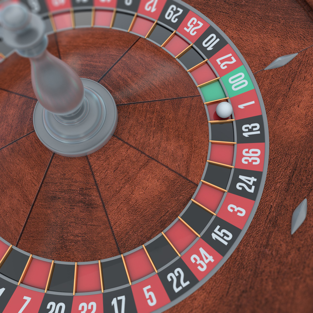 roulette wheel 3d model