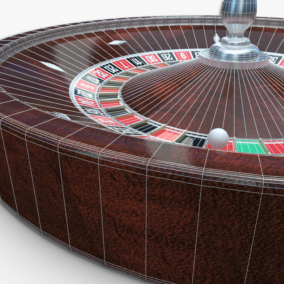 roulette wheel 3d model