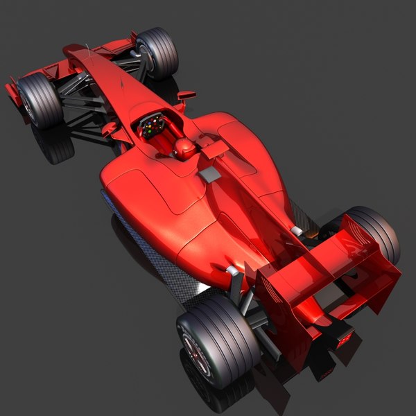 3d model of formula car