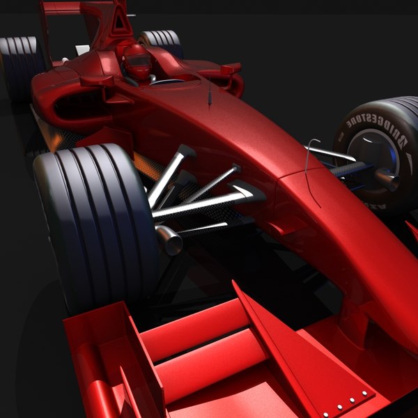 3d model of formula car