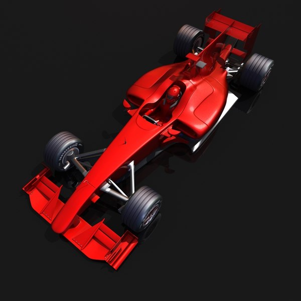 3d model of formula car