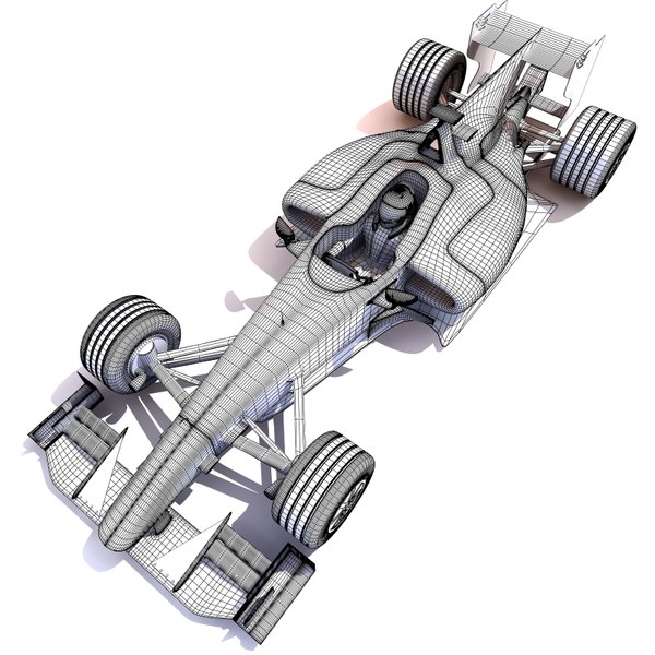 3d model of formula car
