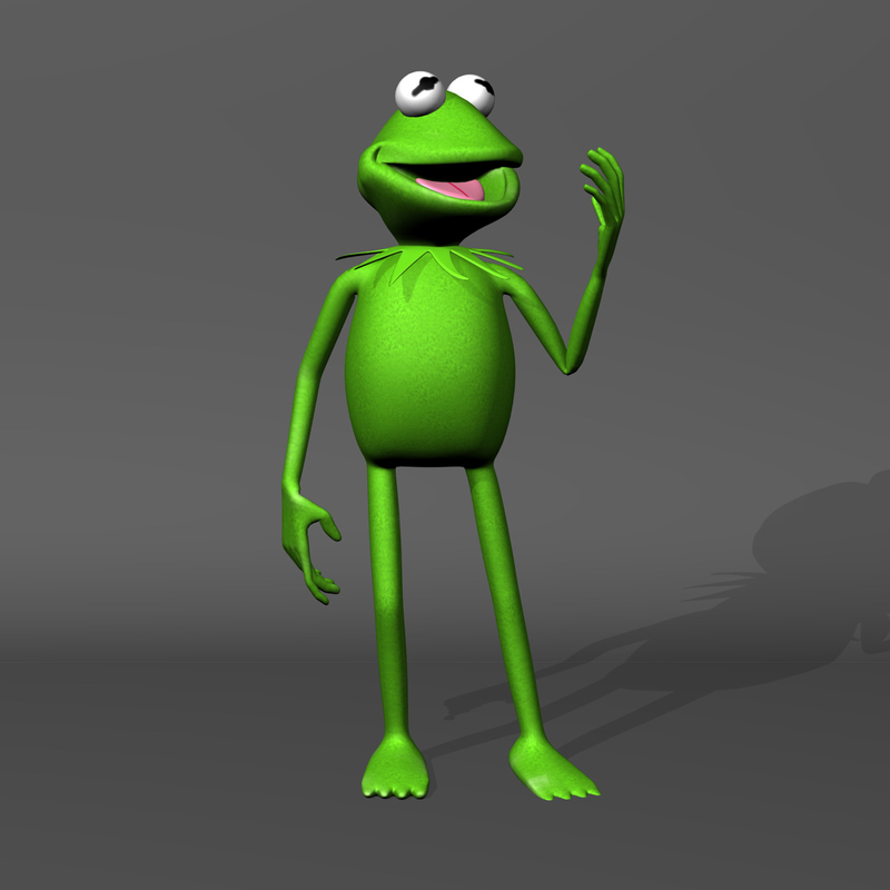 kermit frog 3d max