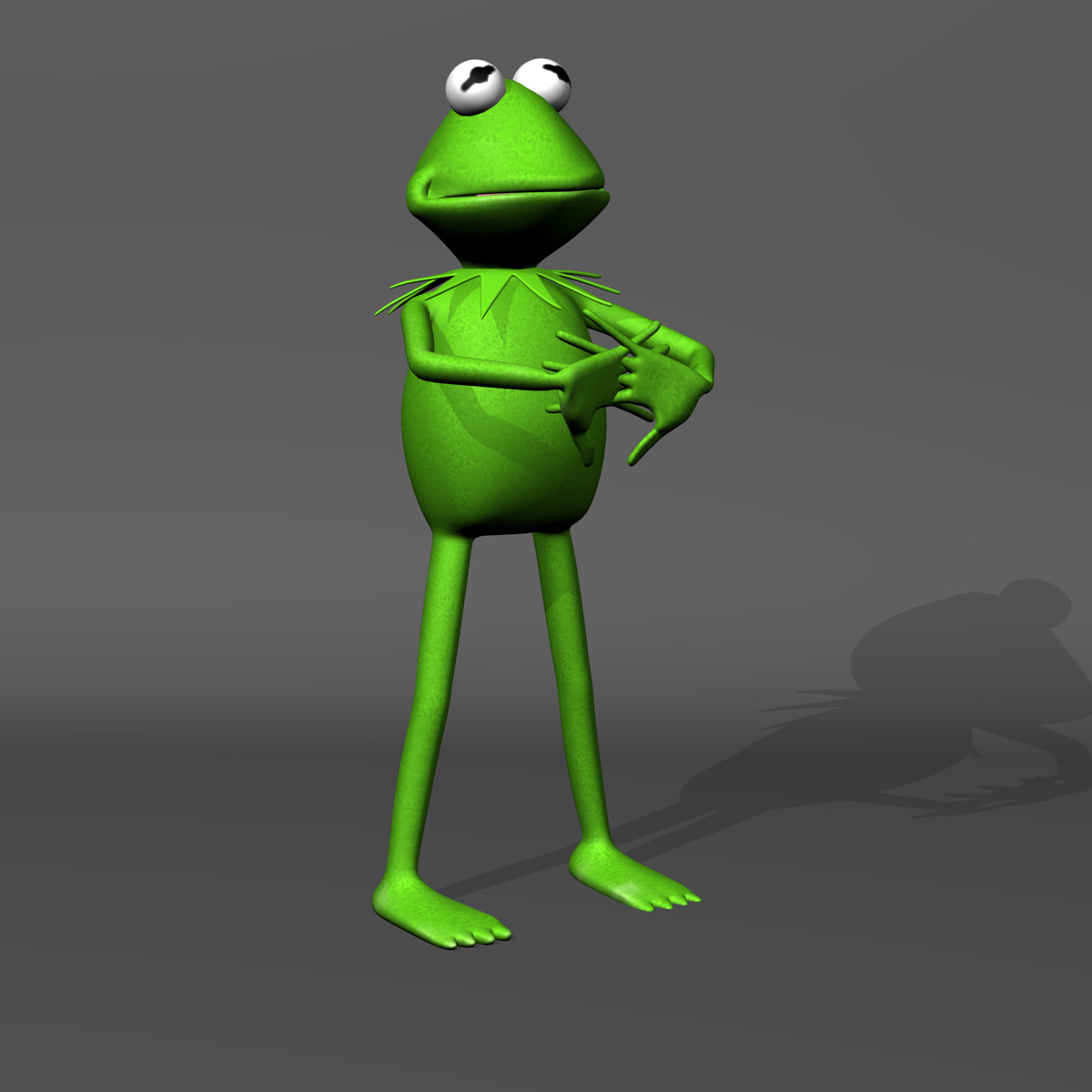 kermit frog 3d max