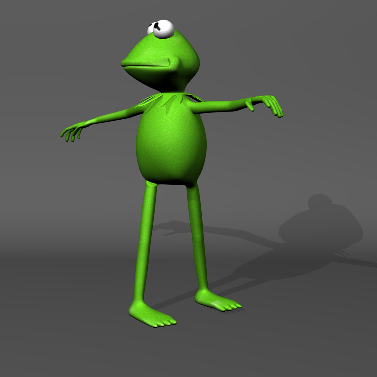 kermit frog 3d max