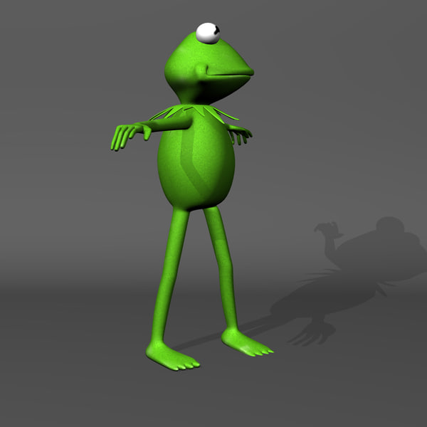 kermit frog 3d max