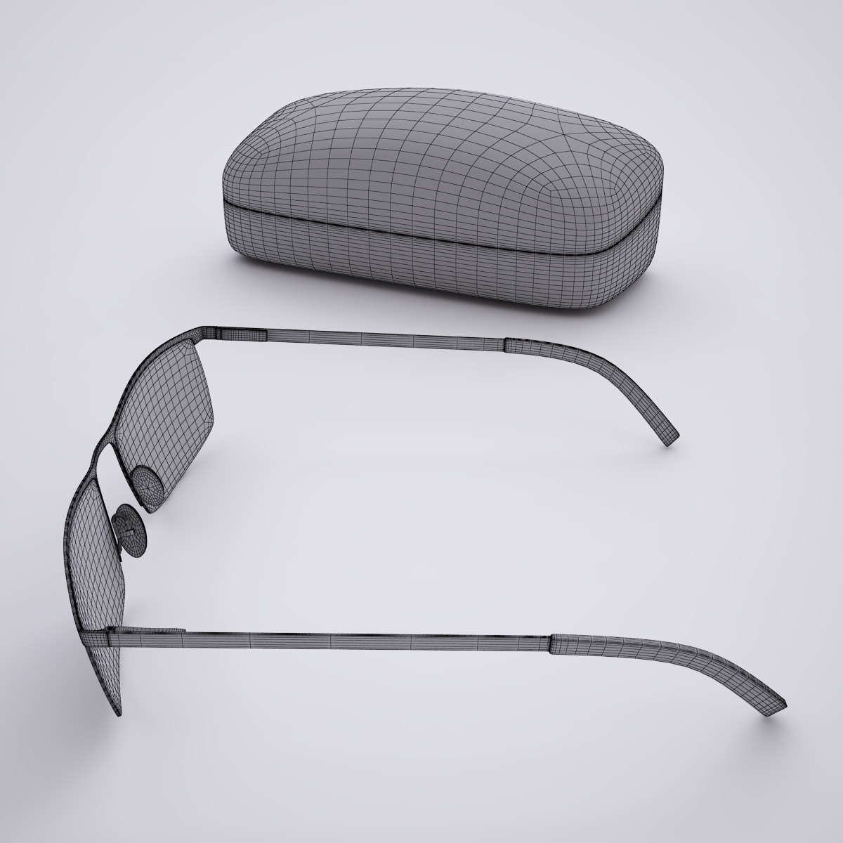 eyeglasses case 3d model