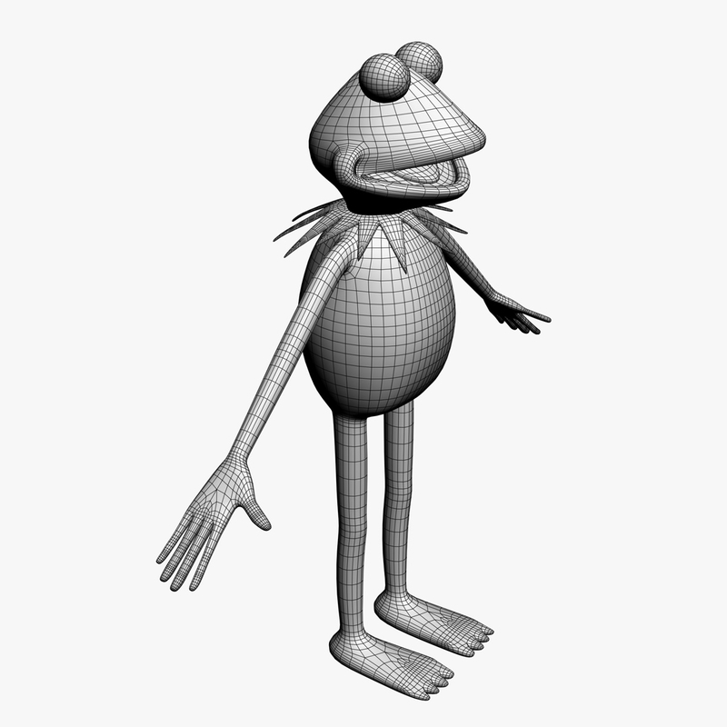 kermit frog 3d max