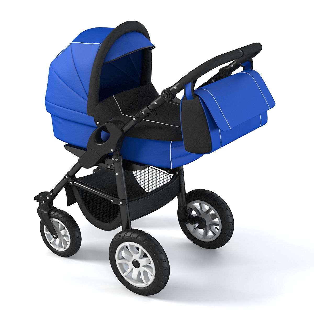 3d 3ds perambulator baby mother