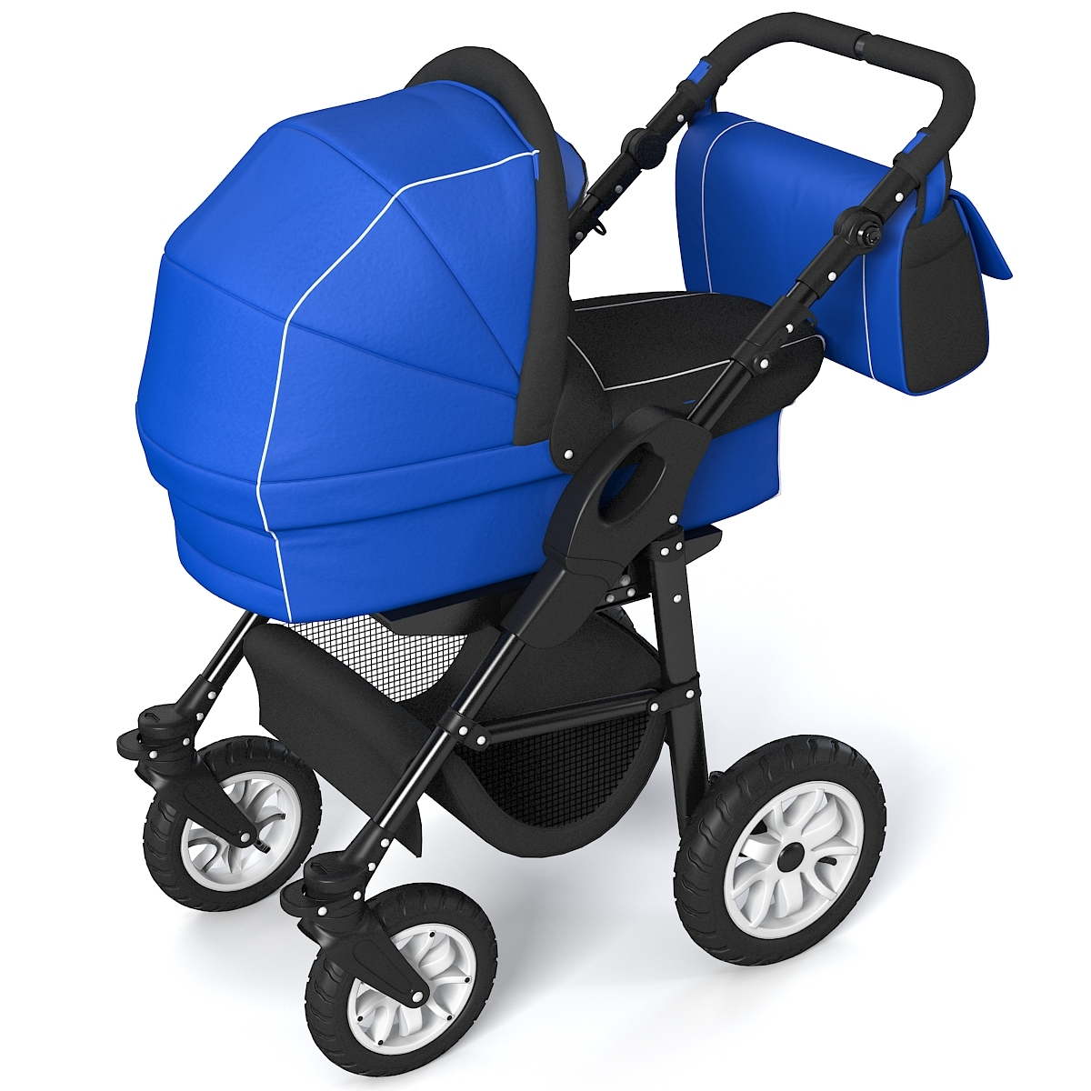 3d 3ds perambulator baby mother