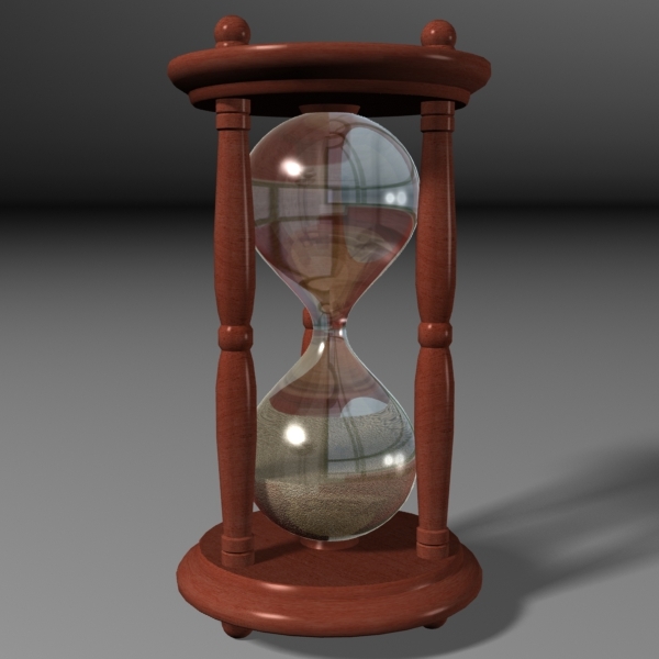 sand clock 3d model