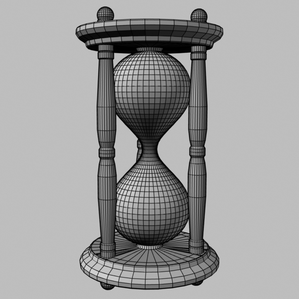 sand clock 3d model