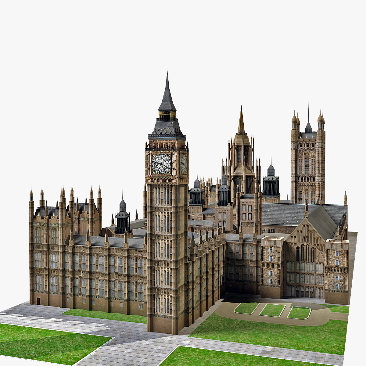clock westminster 3d model