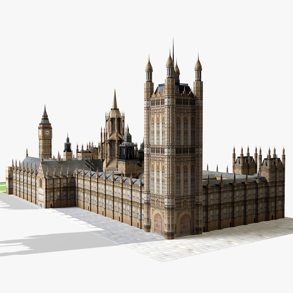 clock westminster 3d model