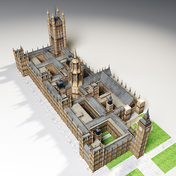 clock westminster 3d model