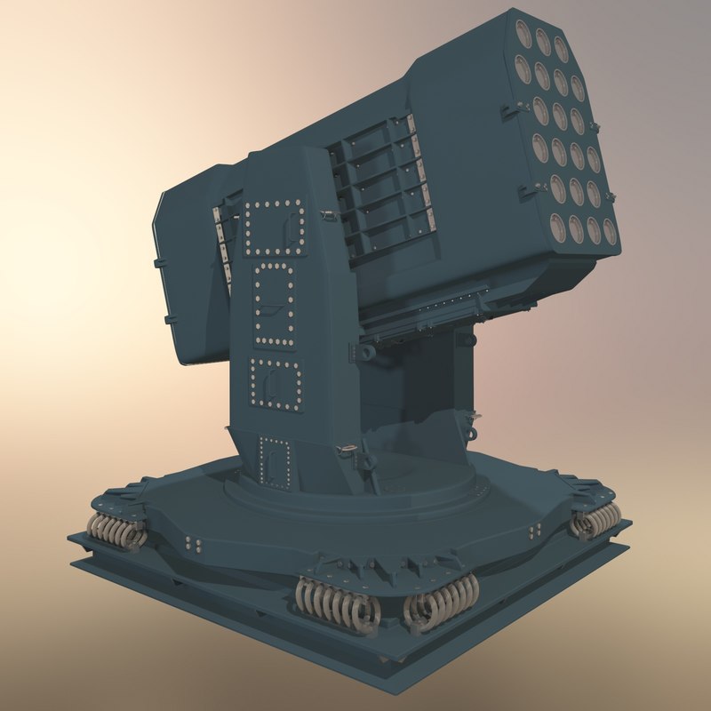 3d model missile launcher