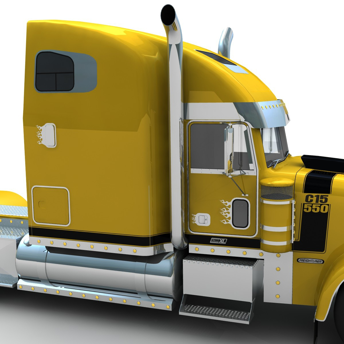 3d freightliner classic xl model