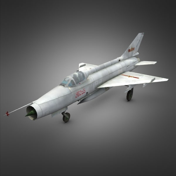 max chengdu j-7ii fighter jet